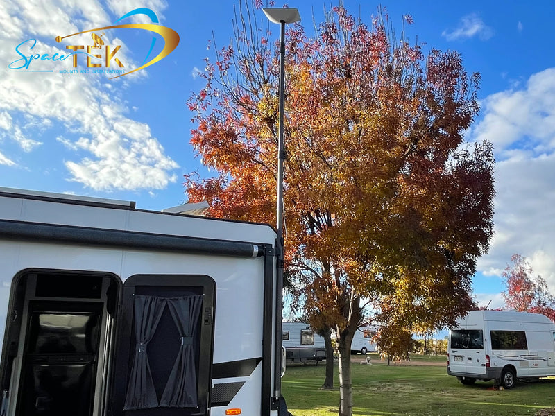 Carbon Fibre Telescopic RV Mount for Starlink Gen 2 - SpaceTek