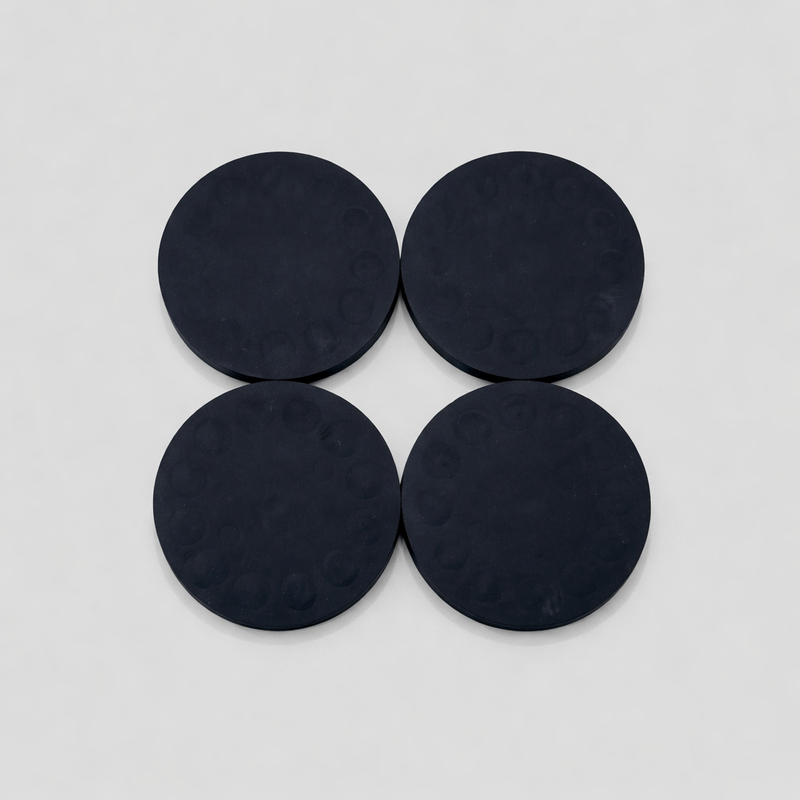 3.5-Inch Rubber Coated Rare Earth Magnets with M8 Thread - SpaceTek