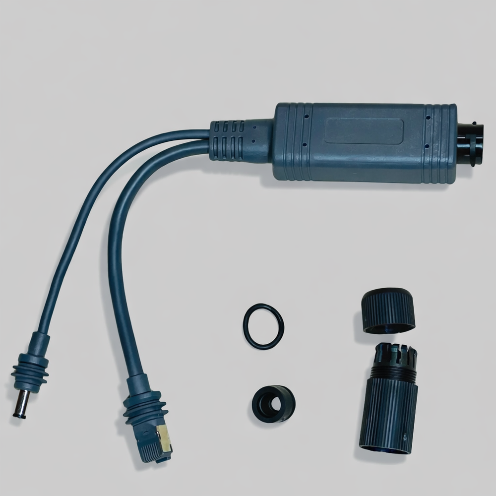 DC 2.1 Plug and RJ45 PoE Splitter & Combiner for Starlink Mini