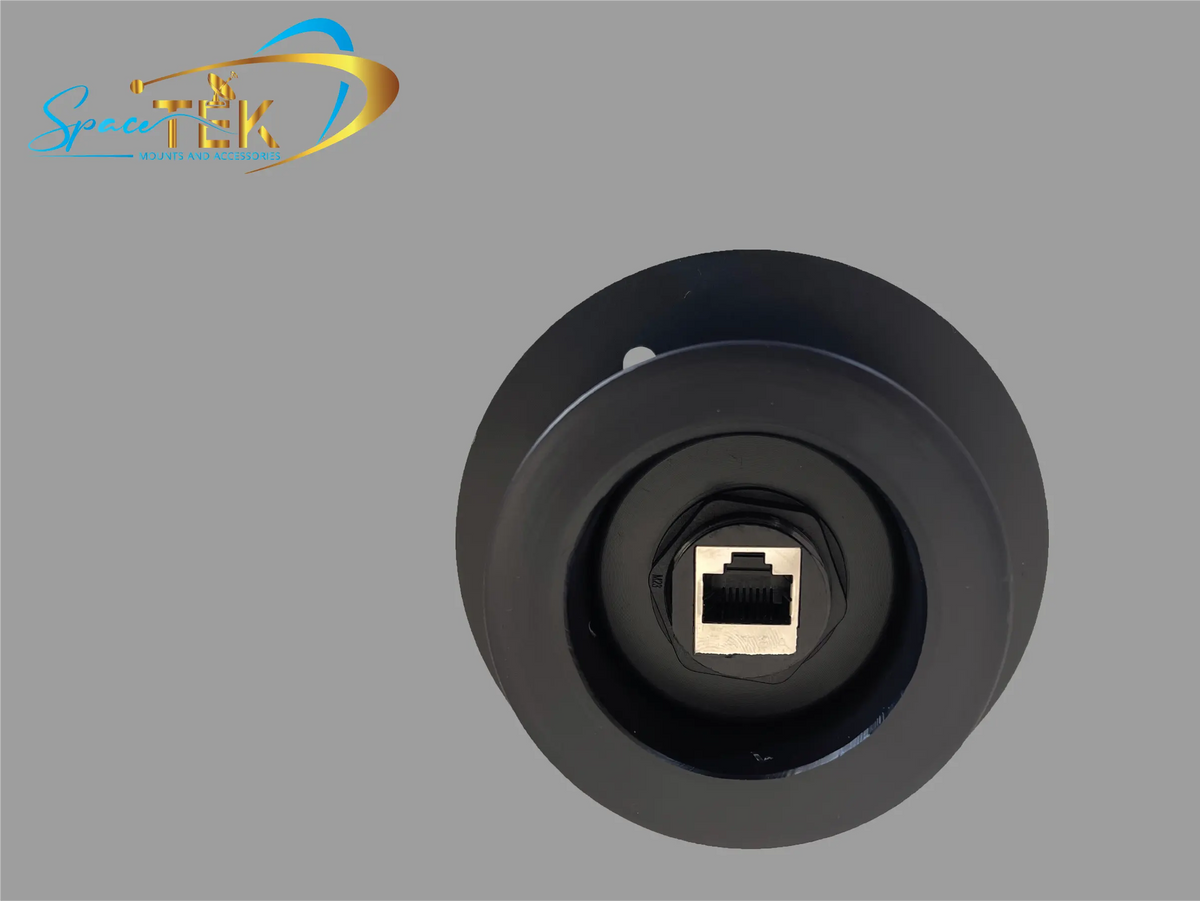 Caravan RV - RJ45 Data Bulkhead Plate and Recessed Socket for Starlink