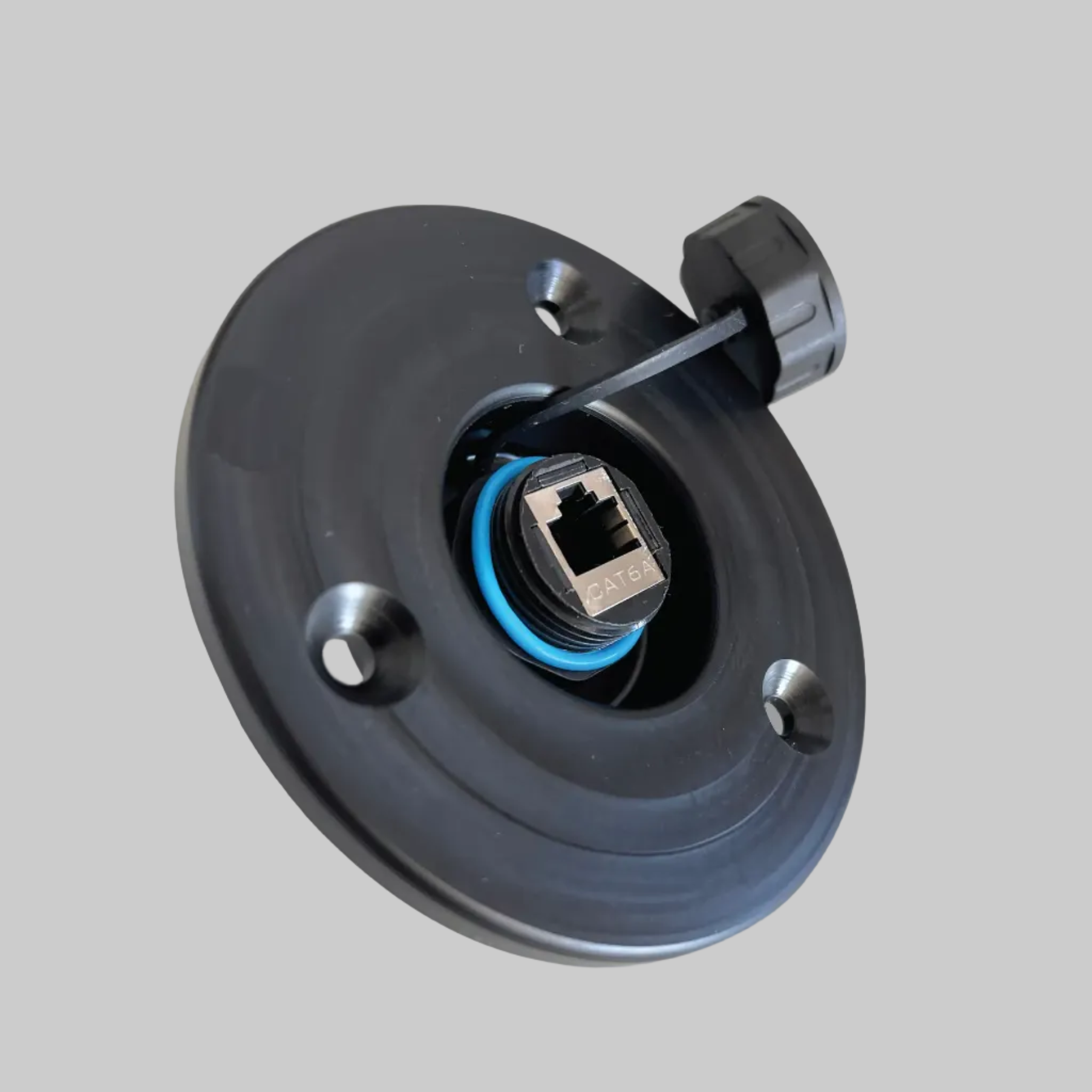 Caravan RV - RJ45 Data Bulkhead Plate and Recessed Socket for Starlink