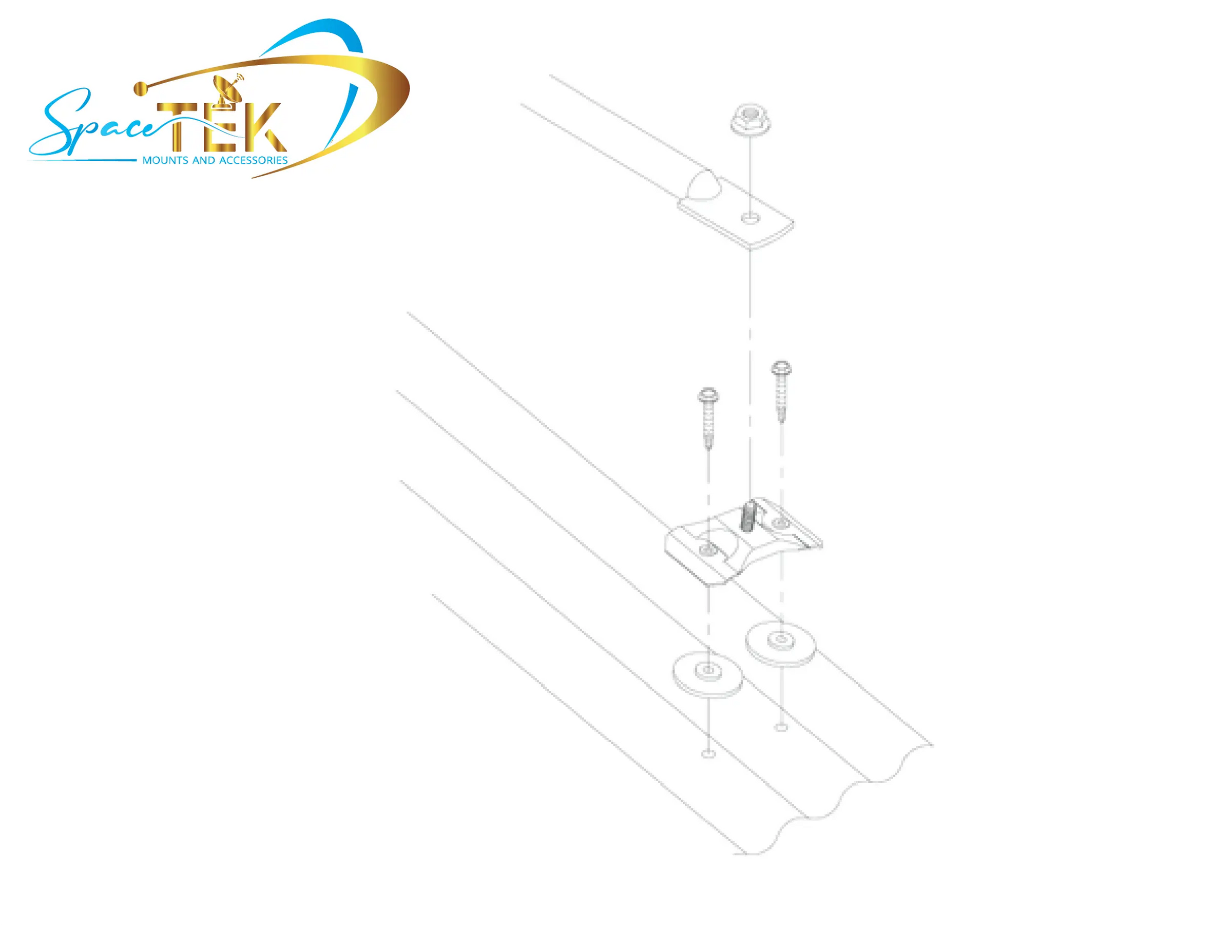 Duo Cleat Bracket - High Wind Stay-bar Support - SpaceTek